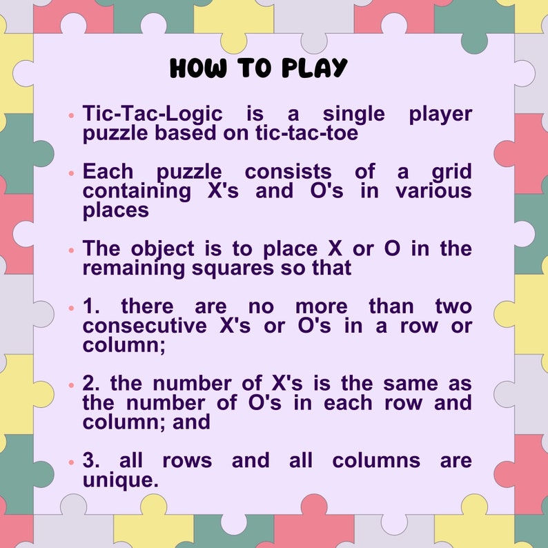 Tic Tac Logic Tic Tac Logic Puzzle Book Tic Tac Logic Book - Etsy