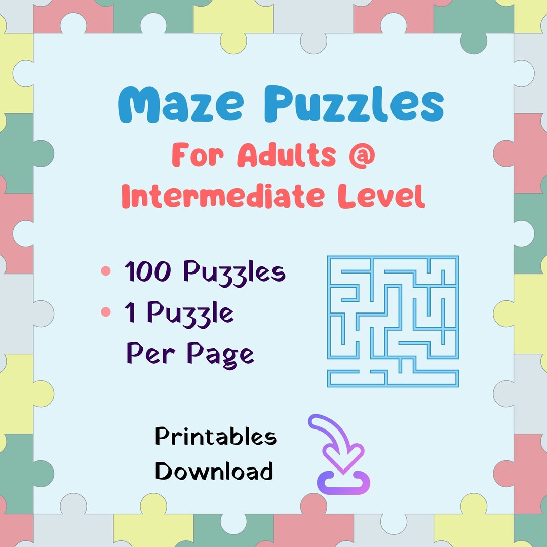 Maze Puzzle - Maze Puzzle Books -101 Fun Maze Puzzles - Bulk Maze ... Maze Puzzle - Maze Puzzle Books -101 Fun Maze Puzzles - Bulk Maze ...