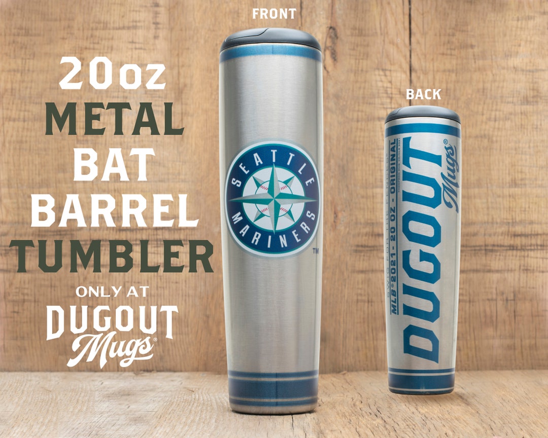 Seattle Mariners Metal Dugout Mug | Stainless Steel Baseball Bat Mug - Etsy