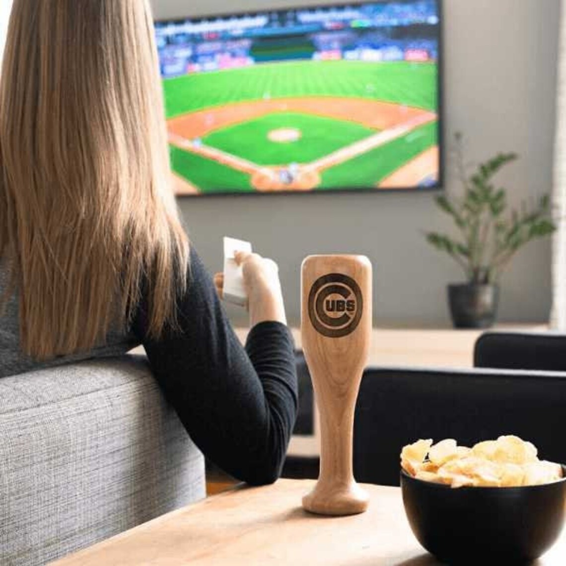 Chicago Cubs Wined Up® | Baseball Bat Wine Mug - Etsy