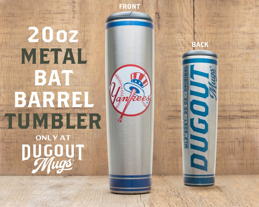 New York Yankees Metal Dugout Mug Stainless Steel Baseball Bat Mug - Etsy