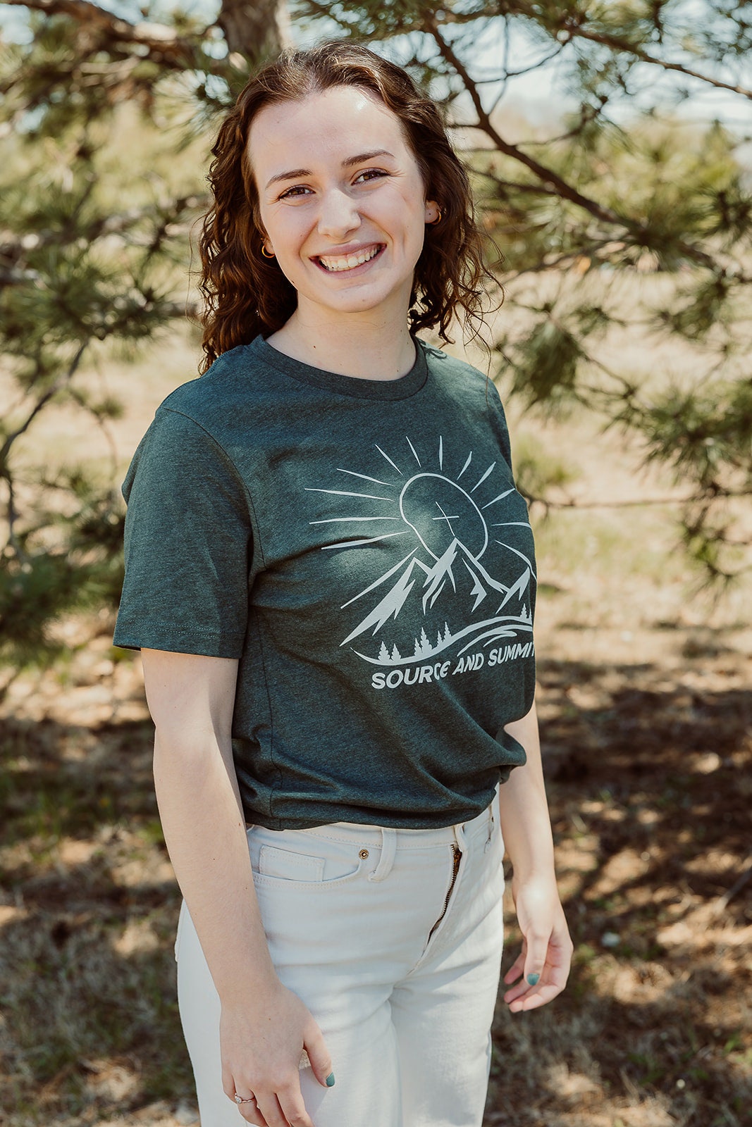 Source and Summit T-shirt (green) | Eucharist Shirt | Catholic Shirt ...