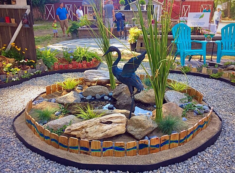 River's Edge Inspired Garden Border With Glass Marbles and - Etsy Canada