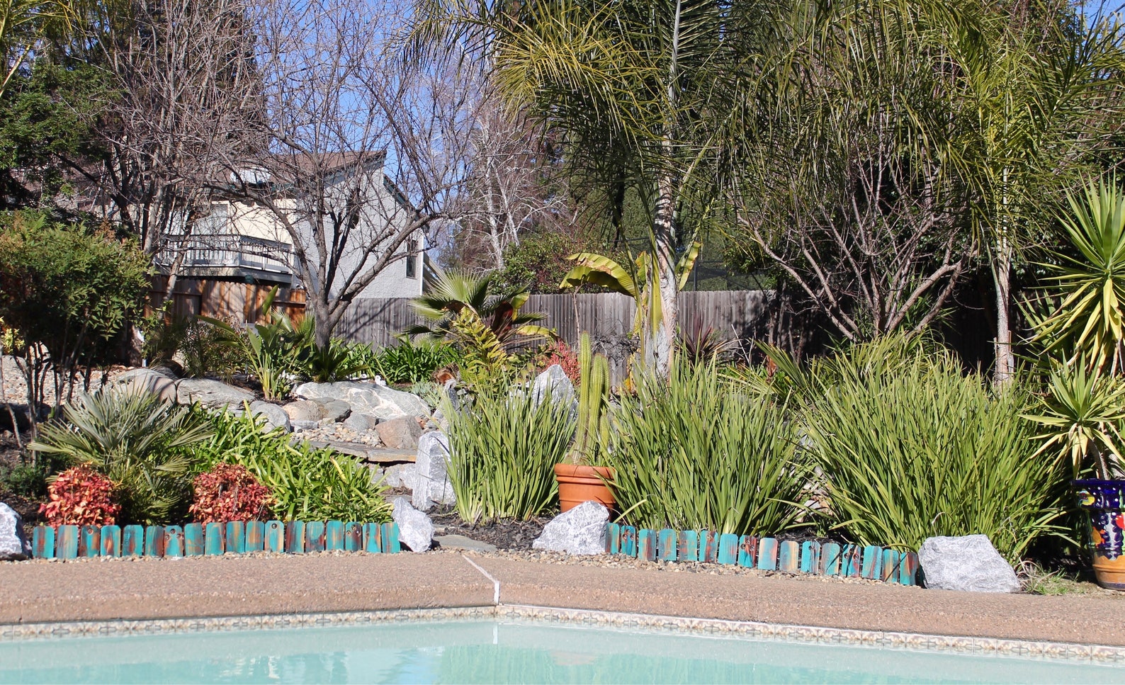 Mountain Lake Inspired Garden Border With Crystal | Etsy