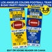 Kansas City Colors Football Team Printable Surprise Game Ticket KC ...