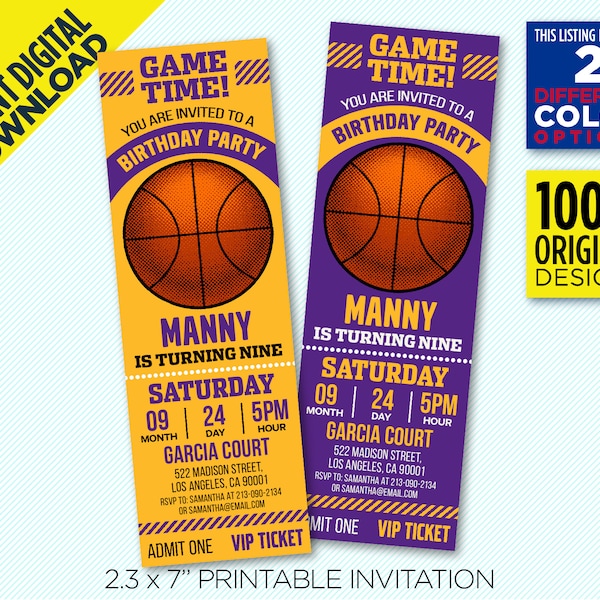 Lakers Party - Etsy