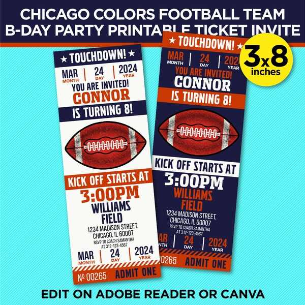 Chicago Invitation - Etsy