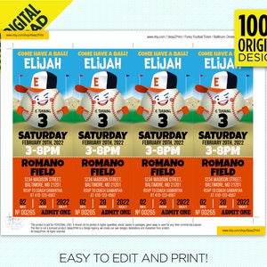 Baltimore Orioles Ticket Birthday Party Printable Invitation, Orioles ...