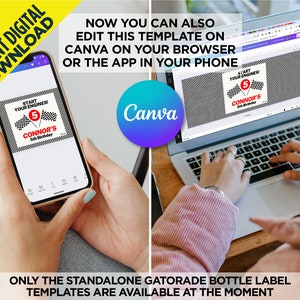 Race Car Party Printable Gatorade Bottle Label Template | 12 Oz / 20 Oz ...