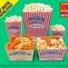 DIY Vintage Popcorn Bucket Printable 4 Different Sizes Instant Digital ...
