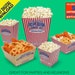 DIY Vintage Popcorn Bucket Printable 4 Different Sizes Instant Digital ...