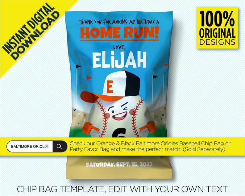 Baltimore Orioles Ticket Birthday Party Printable Invitation | Baseball ...