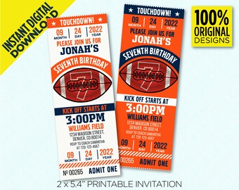 Denver Broncos Invitation - Etsy