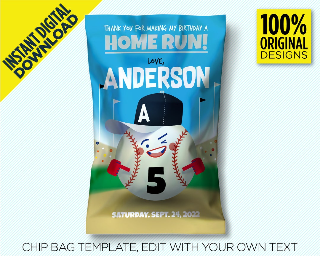 Chicago White Sox Funny Ball Printable Chip Bag, Ideal for 1oz Chip Bag ...