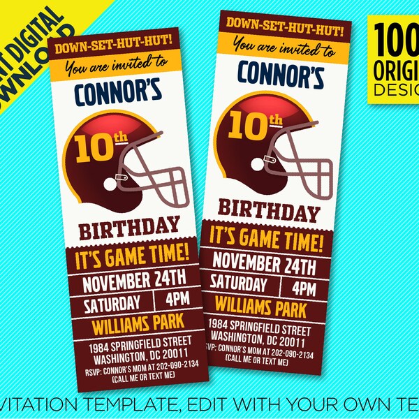 Washington Commanders Ticket - Etsy Australia