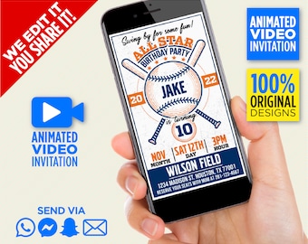 Houston Astros Birthday Invitation - Etsy