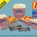 Movie Night Invitation DIY Vintage Popcorn Buckets Printable - Etsy