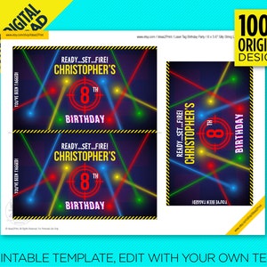 Laser Tag Silly String Label (for 1.8 Oz Can), Silly String Can Party ...