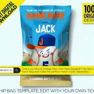 New York Mets Ticket Birthday Party Printable Invitation, NY Mets ...