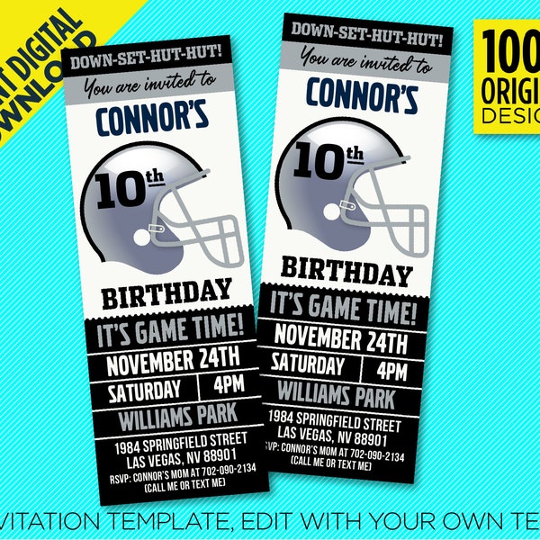 Raiders Birthday Invitation - Etsy