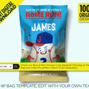 Chicago Cubs Ticket Birthday Party Printable Invitation, Cubs Baseball ...