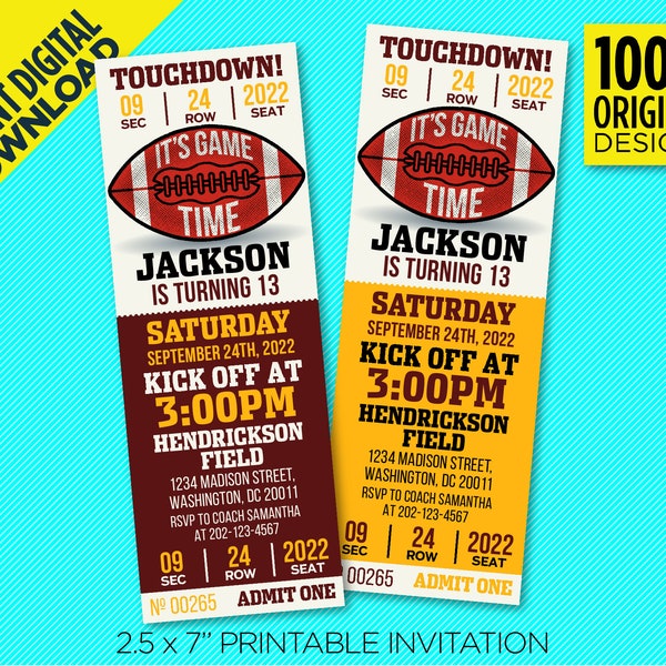 Washington Commanders Ticket - Etsy Australia