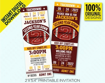 Printable Washington Commanders Ticket - Etsy