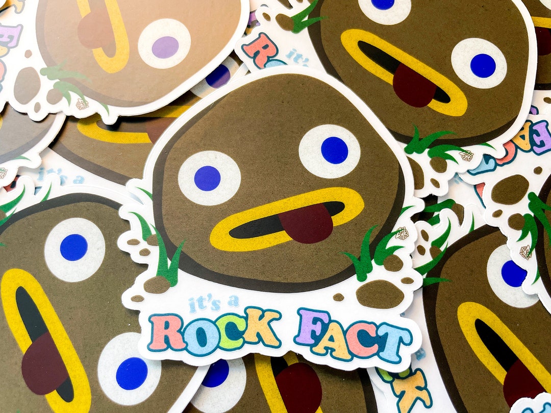 It's a Rock Fact Transparent Vinyl Weather Resistant Stickers, Over the ...