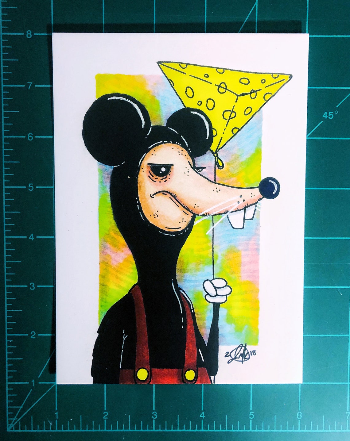 Ricky Rat Illustration Digital Art Print 5x7 Professionally | Etsy