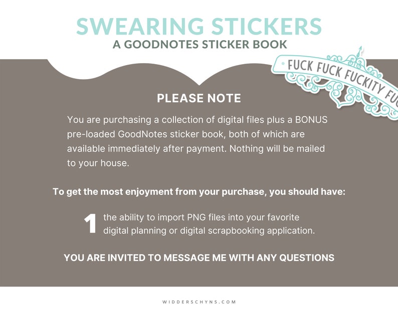 Swearing Stickers | GOODNOTES | Rude, Pastel, Vintage Stickers - Etsy
