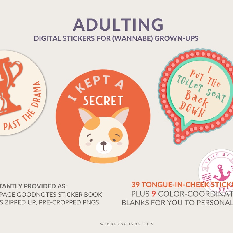 Funny Stickers for Adults - Etsy