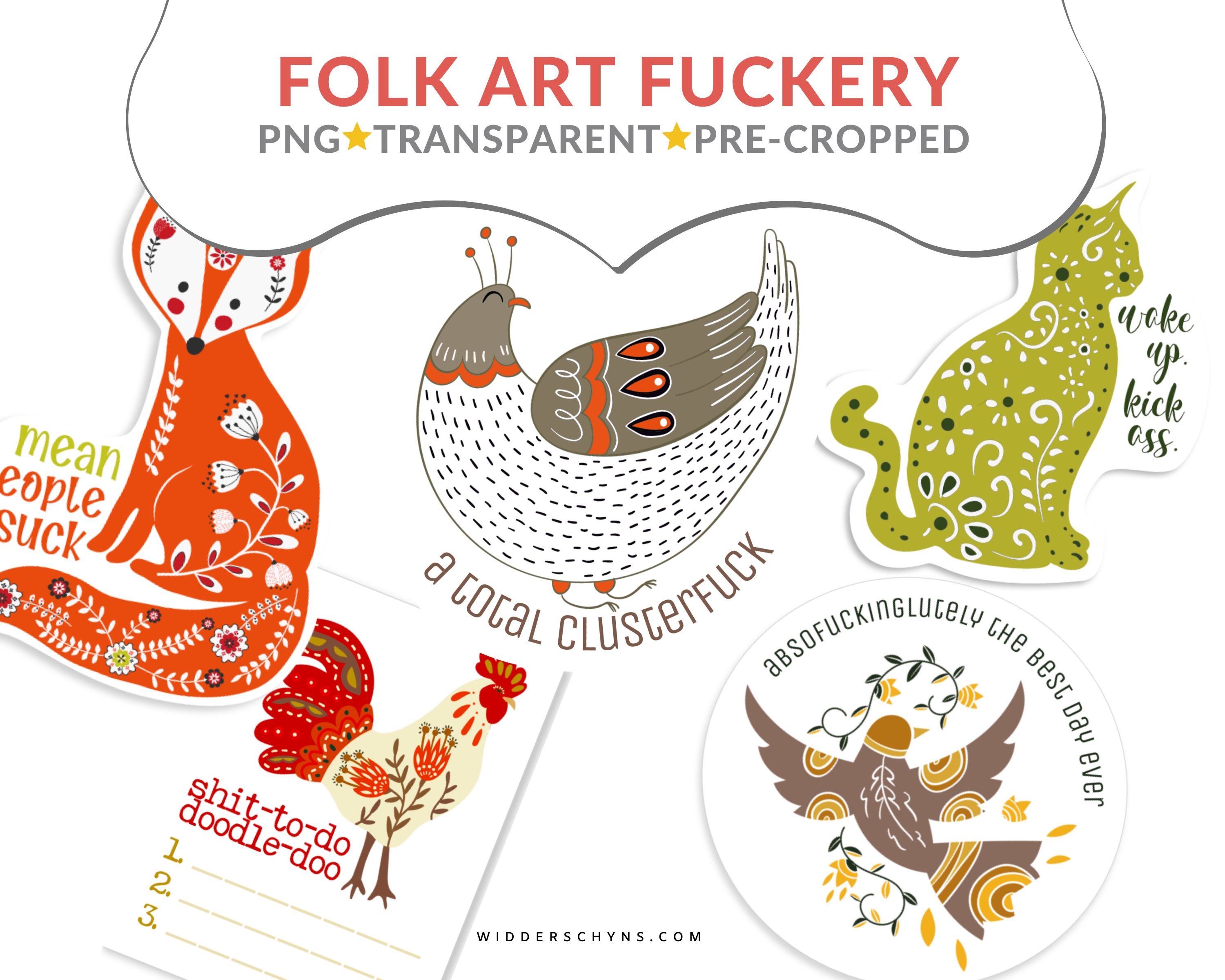 PNG Swearing Stickers for Planner or Other Digital Sticker Use, Curse ...