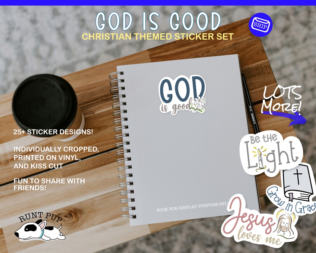 GOD is GOOD Sticker Set JESUS, Cross, Dove & More 25 Stickers - Etsy