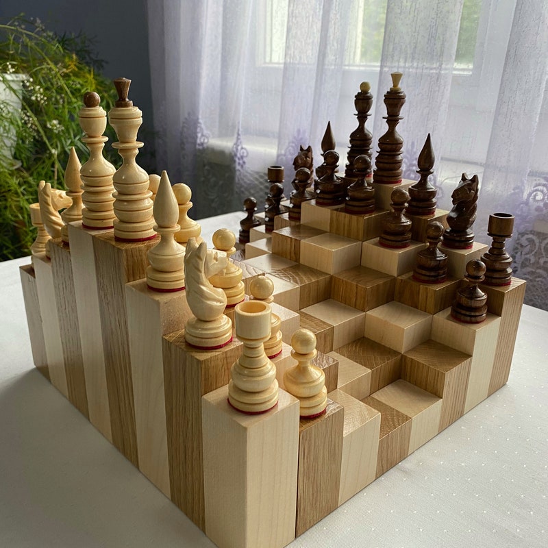 Modern Chess Set - Etsy
