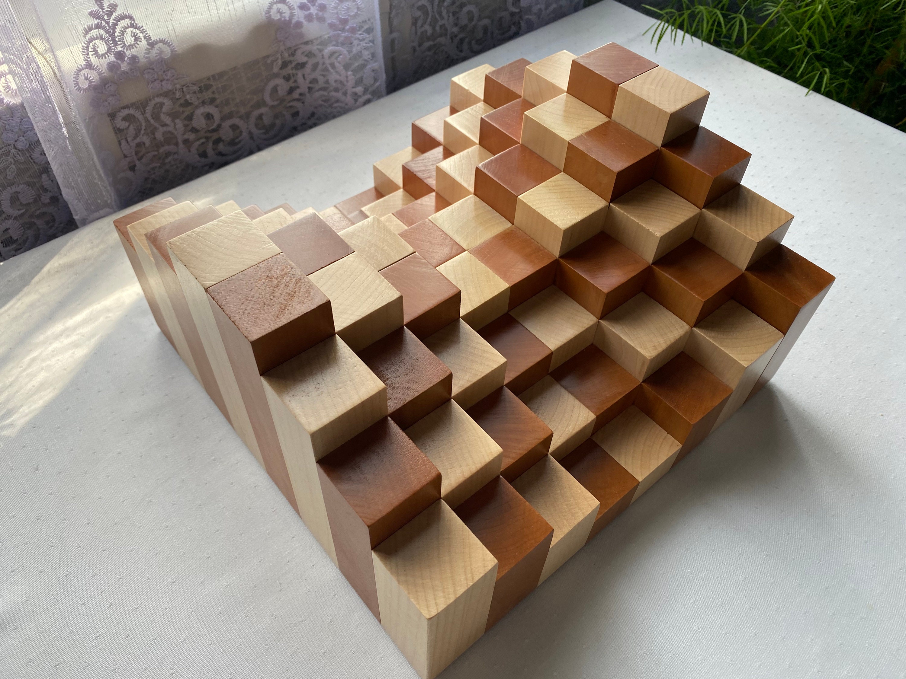 Unique 3D Chess Set Modern Chess Board Hand Crafted Chess - Etsy