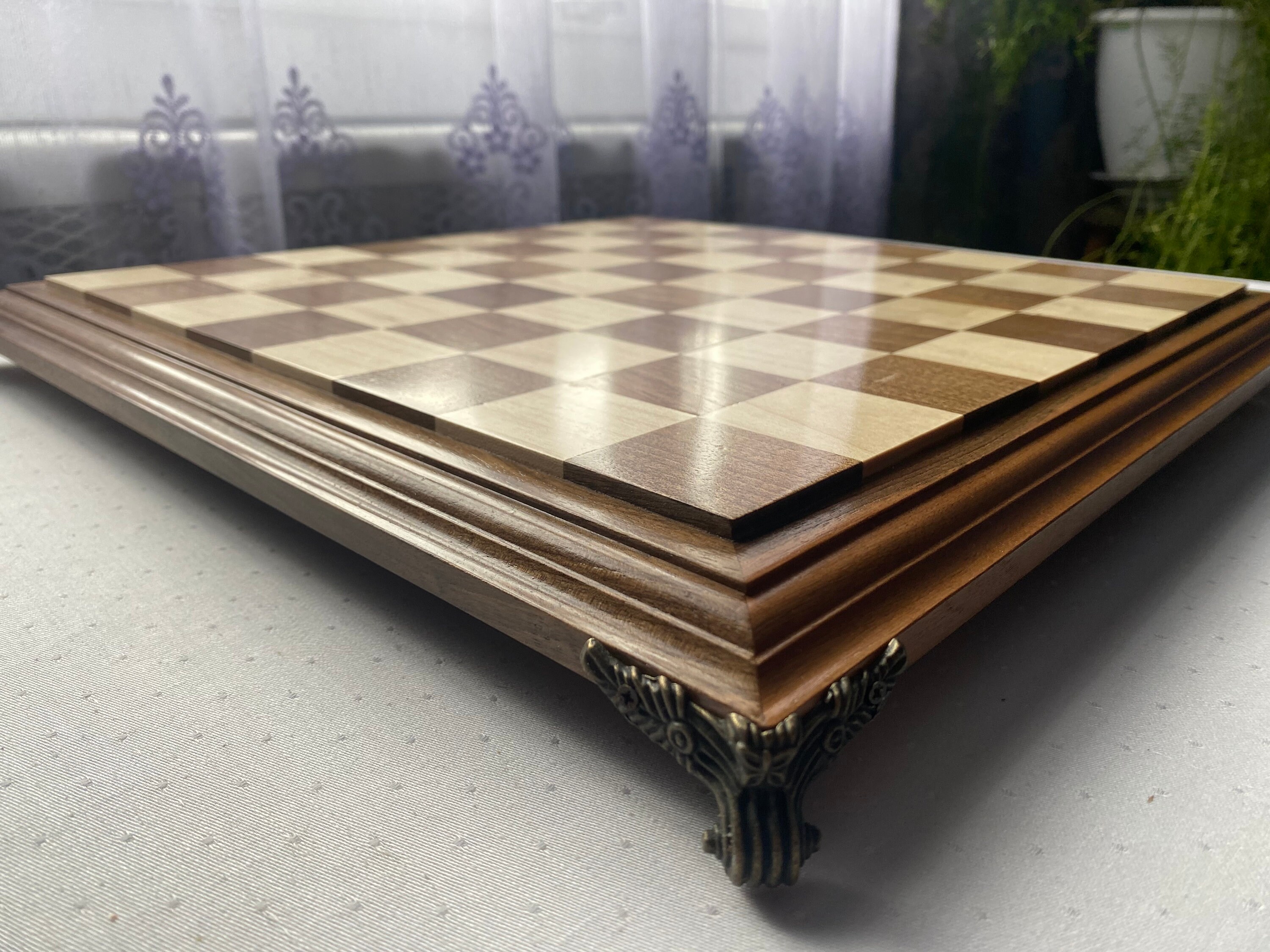 Walnut Chess Board, Large Folding Board, Wooden Chess Boards, Unique ...