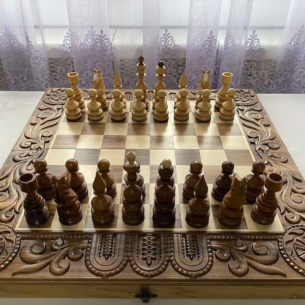 Large Chess Board - Etsy