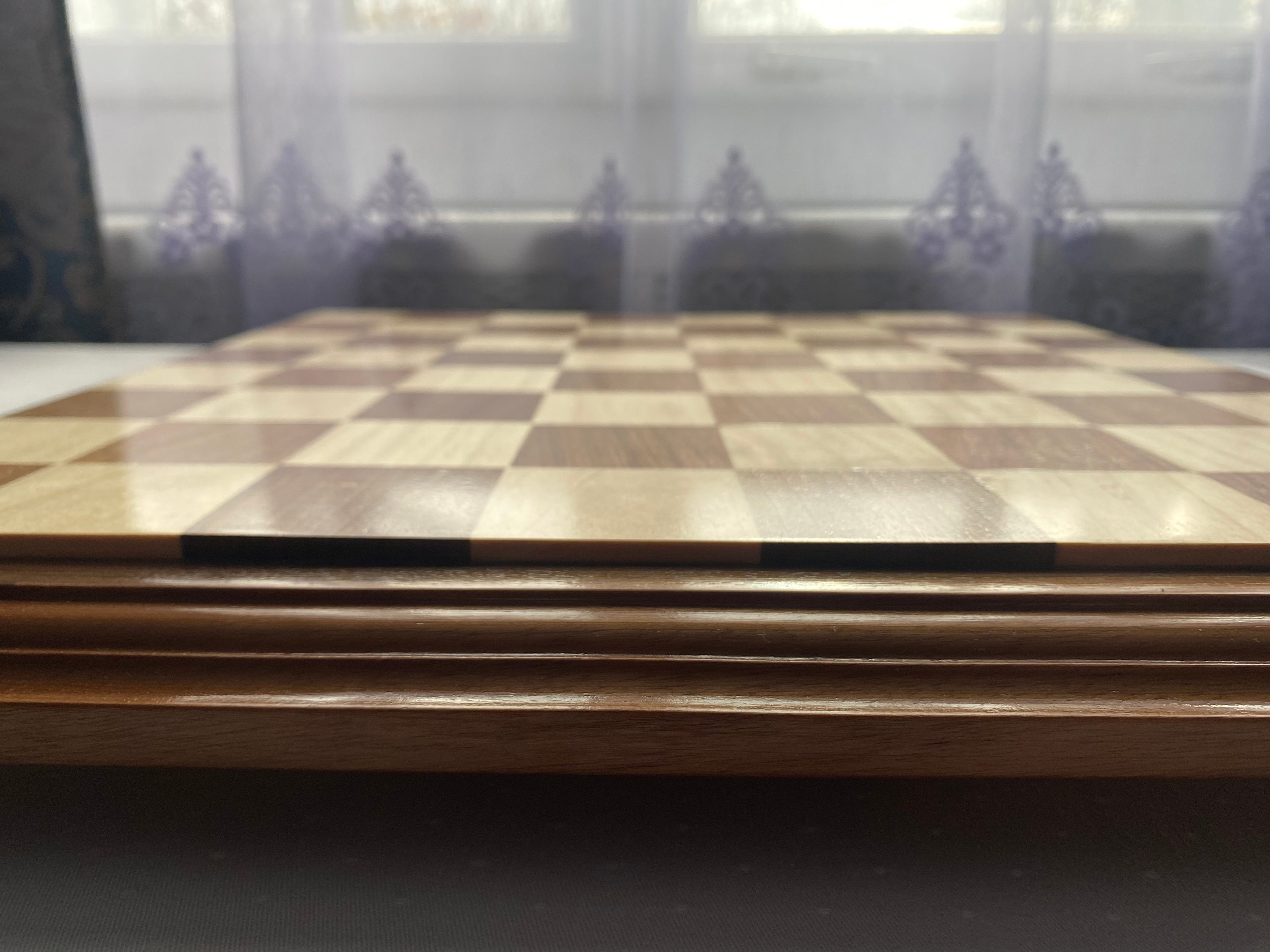 Walnut Chess Board, Large Folding Board, Wooden Chess Boards, Unique ...