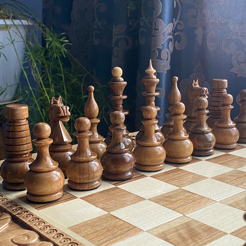 Chess Set Handmade - Etsy