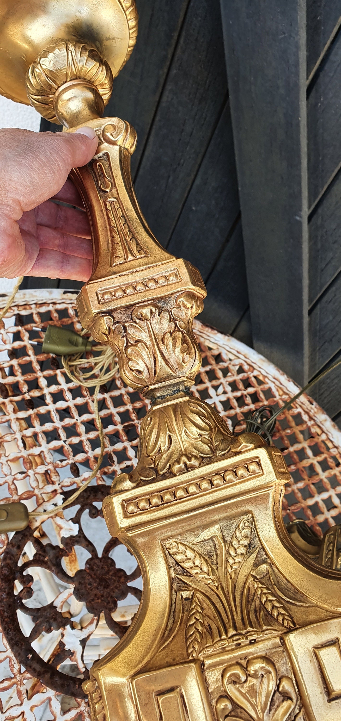 Antique French Tall Pair of Spade Candle, Pique Cierges, Pair Antique ...