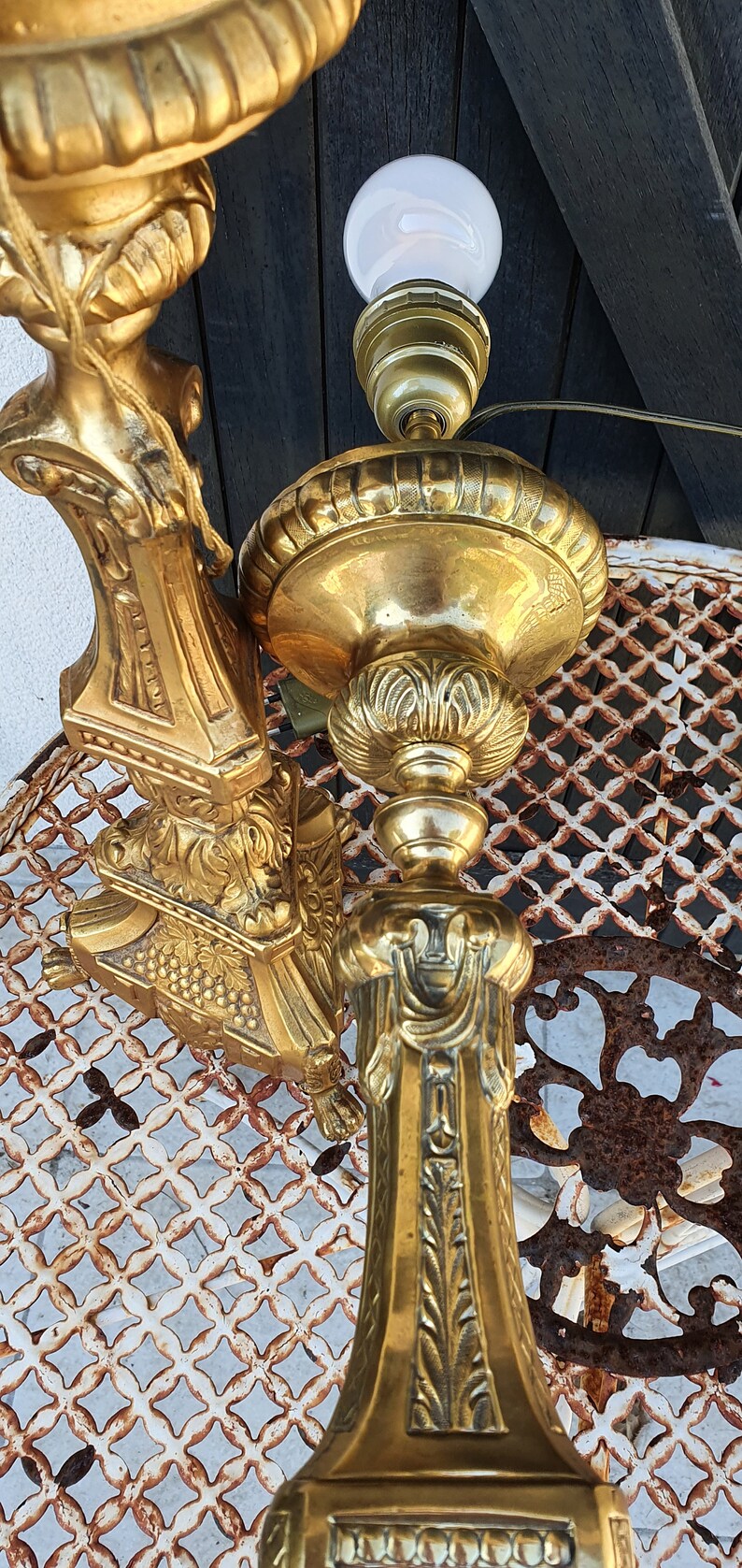 Antique French Tall Pair of Spade Candle, Pique Cierges, Pair Antique ...