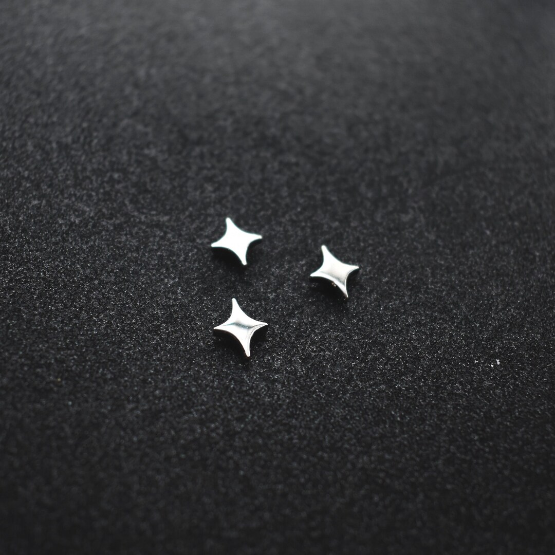 FILLER IV Witchy Goth Stars Board Fillers Silver Sparkle Enamel Pin Set ...