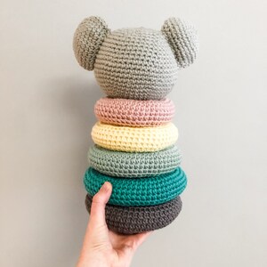 Koala Ring Stacking Toy, Koala Newborn Toys, Koala Nursery Toy ...