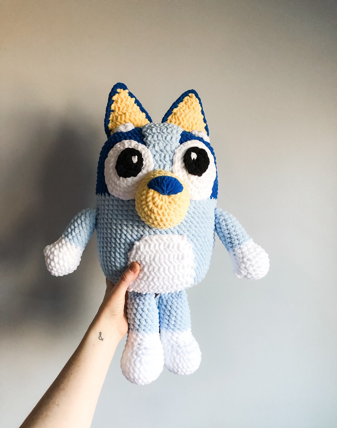 Jumbo Blue Heeler, XL Blue Heeler, Plush Blue Heeler Stuffed Animal ...