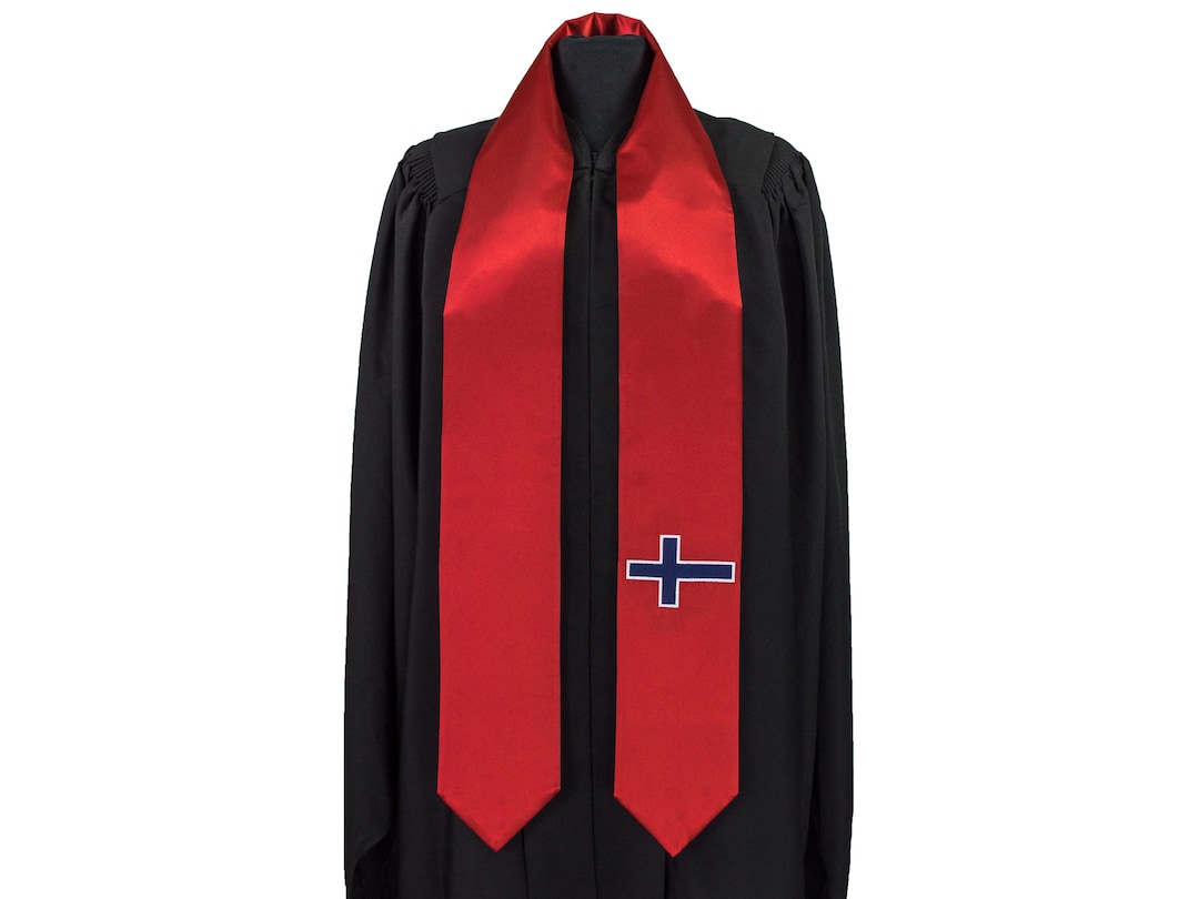 Norway Flag Graduation Sash Stole International Study Abroad Adult ...