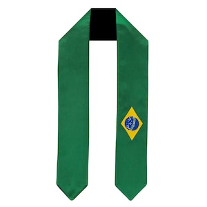 Brazil Flag Graduation Sash/stole International Study Abroad Adult ...