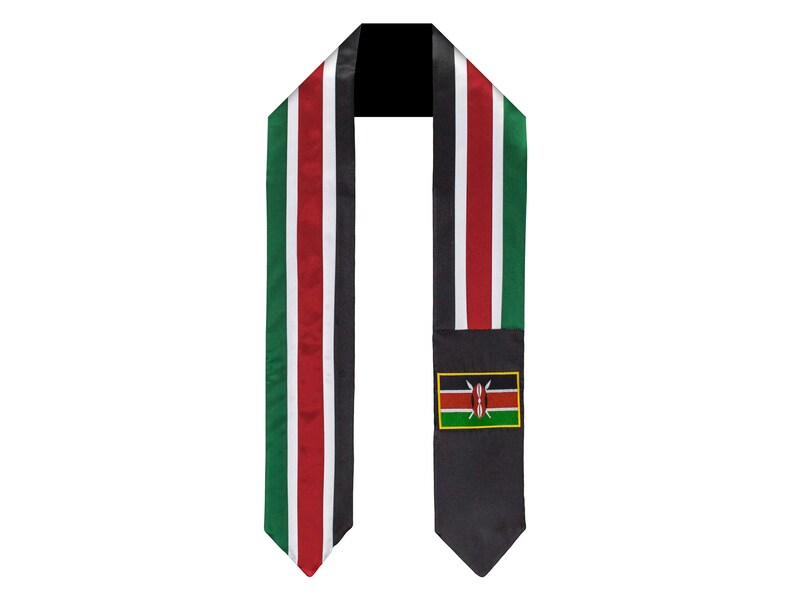 Kenya Flag Graduation Sash/stole International Study Abroad - Etsy