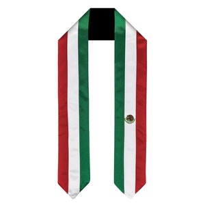 Mexico Flag Graduation Sash/stole International Study Abroad Adult ...