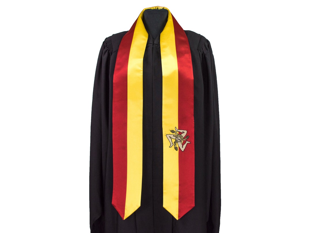 Sicily Flag Graduation Sash/stole International Study Abroad Adult ...