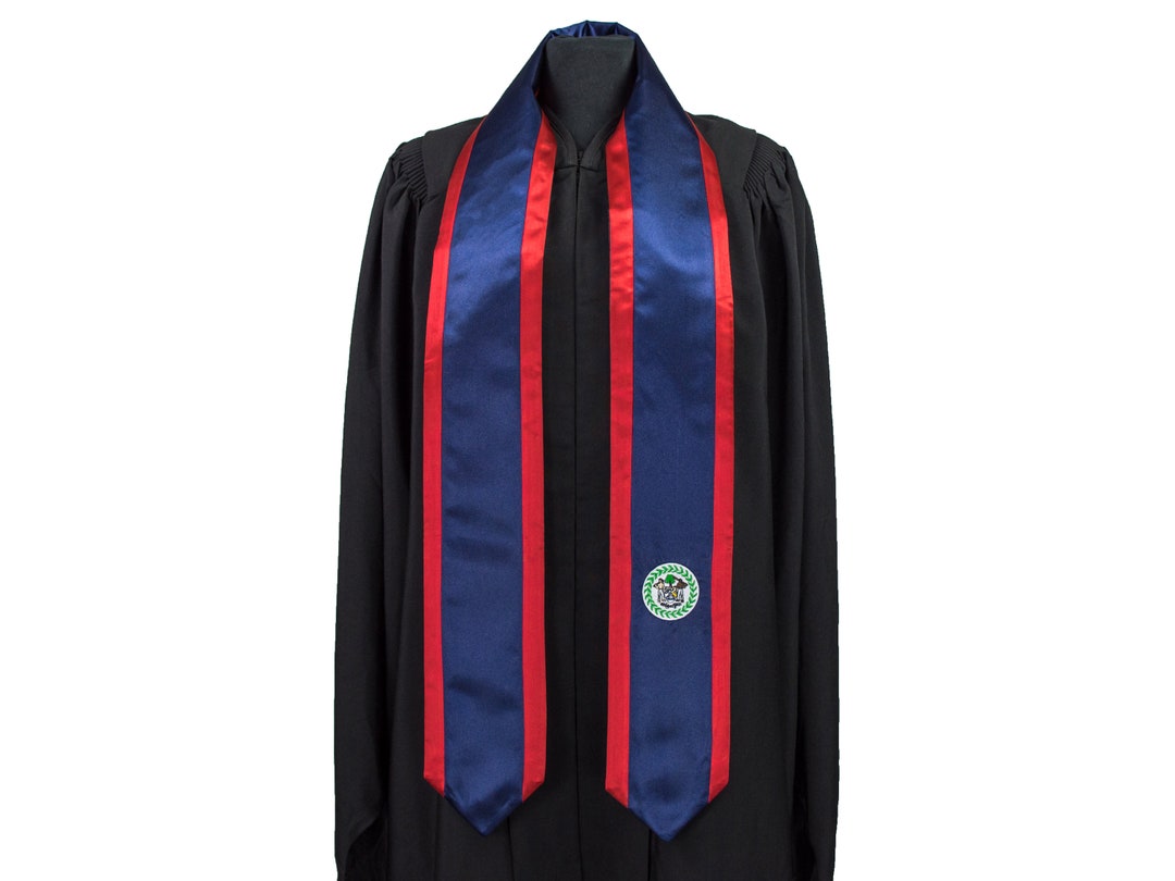 Belize Flag Graduation Sash/stole International Study Abroad Adult ...